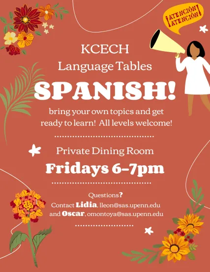 Spanish Language Table with faculty fellows Óscar & Lidia | Kings Court ...